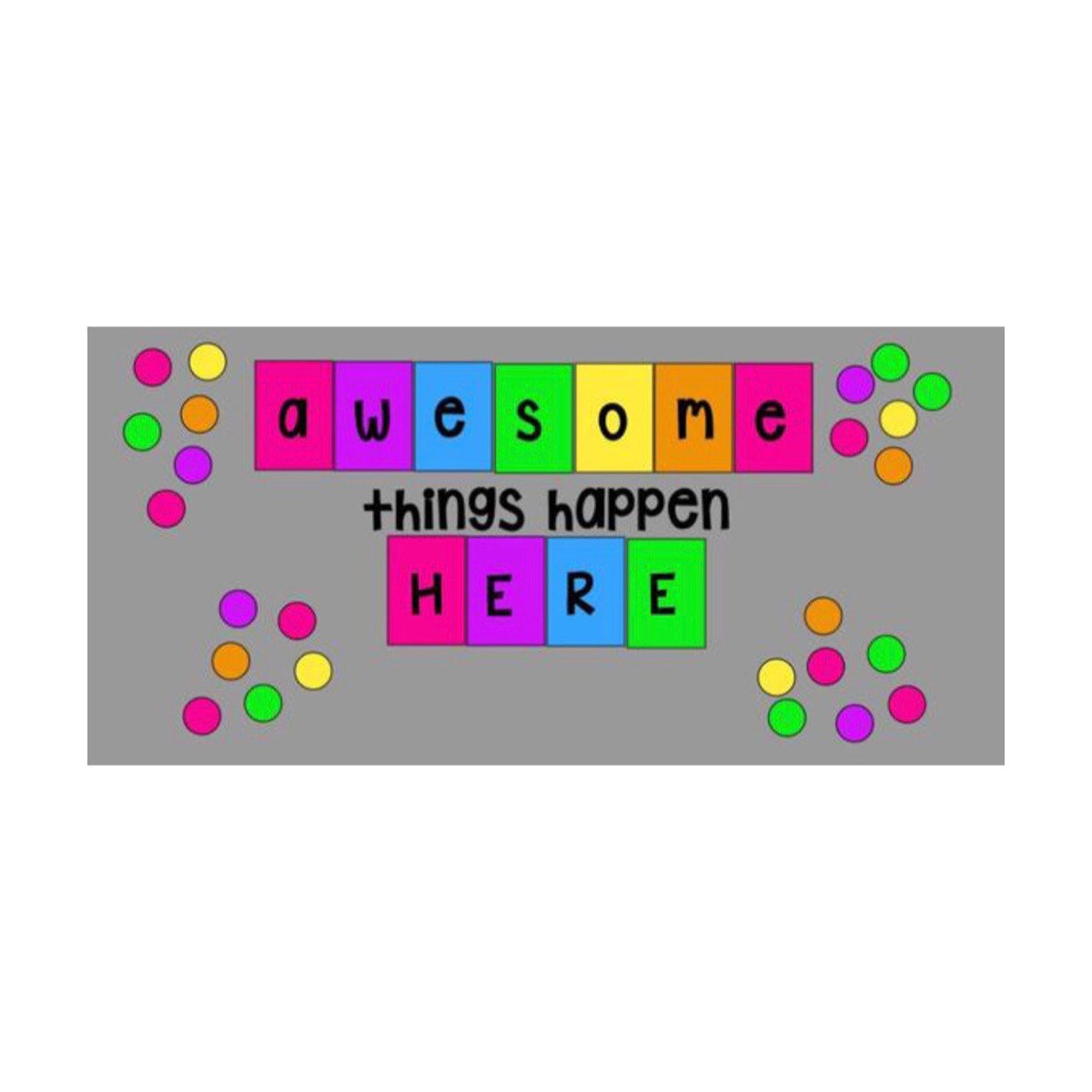 Back to School Bulletin Board | Amazing Things Happen Here | Bulletin ...