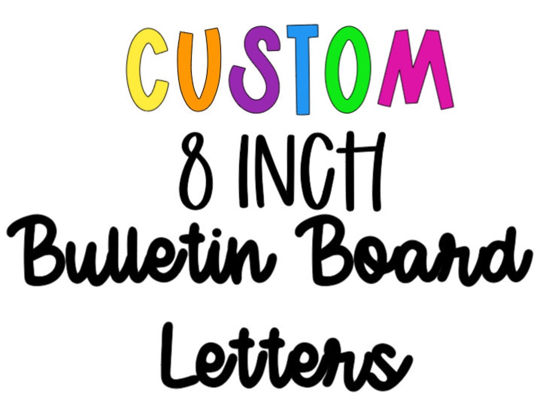 Bulletin Board Letters | 8 Inch Bulletin Board Letters | Teacher ...
