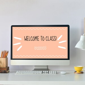 Editable Class Slide Template | Google Slides Template | Teacher ...