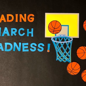 Teachers School Bulletin Board Cutouts | Basketball Classroom DIY Set ...