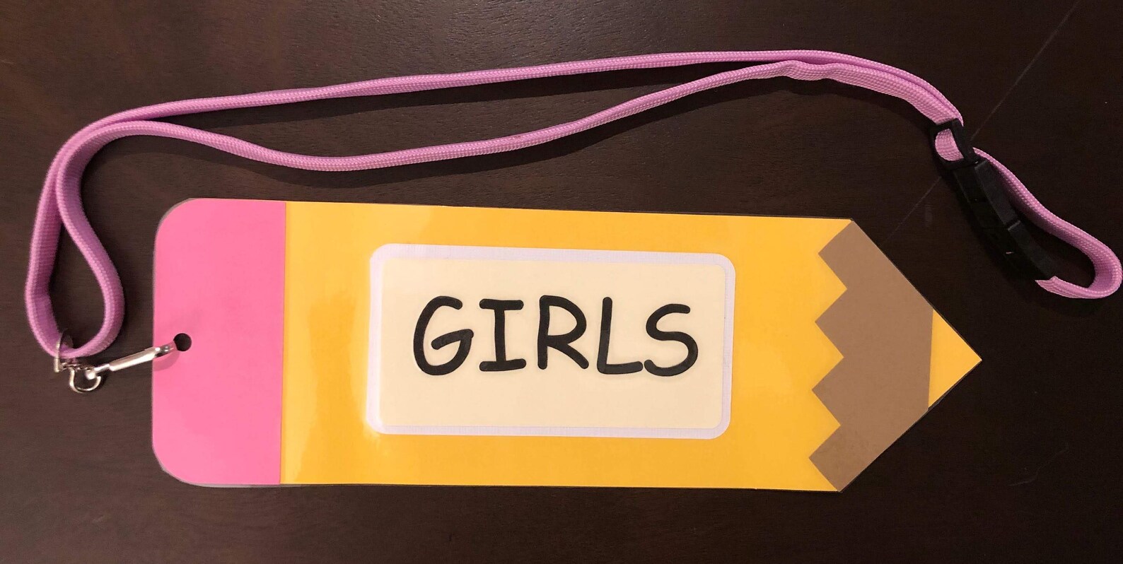 Teacher Bathroom Pass Boys and Girls Laminated Pencil - Etsy