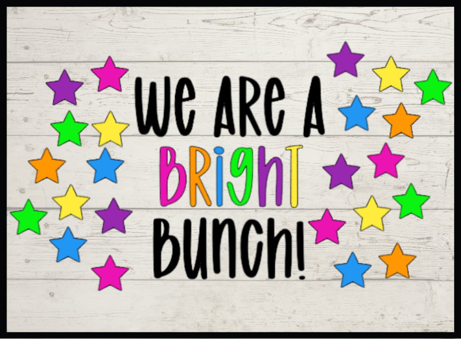 Bulletin Board Letters Back to School Bulletin Board We Are A Bright ...