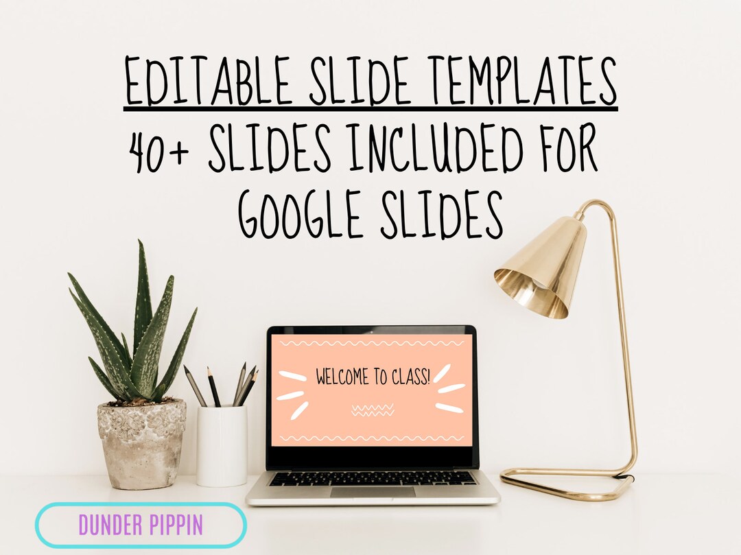 Google Slides Template | Editable Class Slide Template | Back to School ...