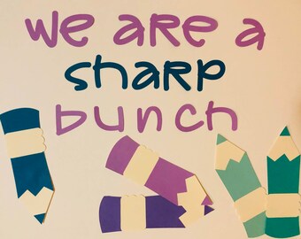 Teachers School Bulletin Board Cutouts Spring DIY Set | Etsy