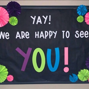 Bulletin Board Letters Back to School Bulletin Board - Etsy