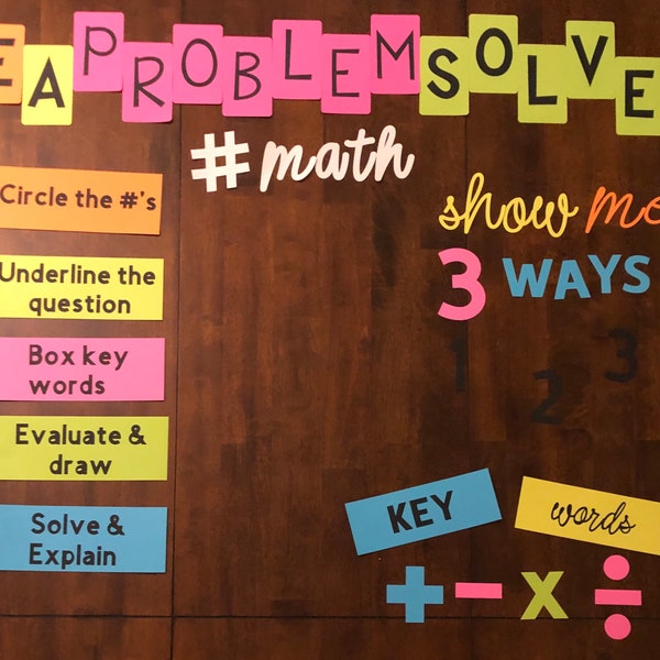 Math Bulletin Board - Etsy