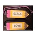 Teacher Bathroom Pass Boys and Girls Laminated Pencil - Etsy
