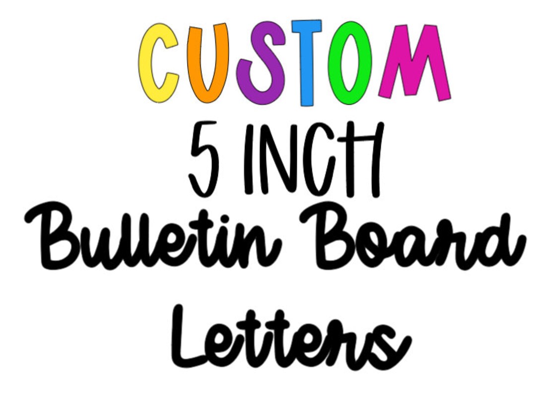 Bulletin Board Letters | 5 Inch Bulletin Board Letters | Back to School ...