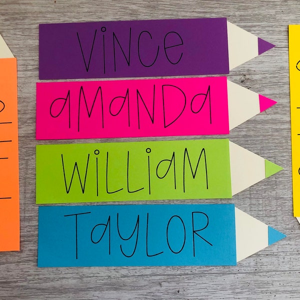 Classroom Name Tags - Etsy