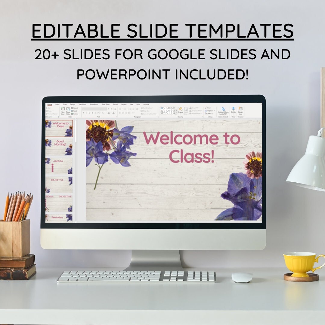 Google Slides Editable Template | Google Slides Template | Teacher ...