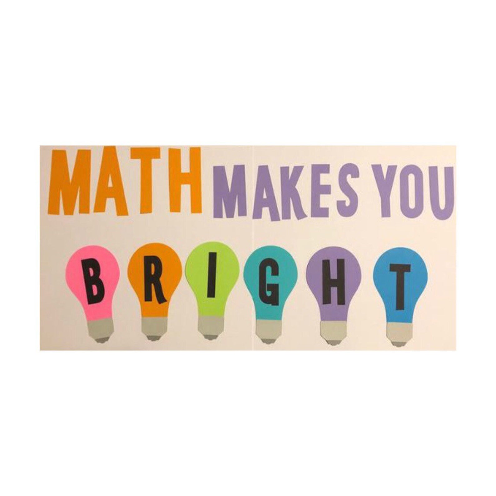Math Bulletin Board Kit Math Class Bulletin Board for - Etsy