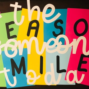 Bulletin Board Letters | Back to School Bulletin Board | Be the Reason ...