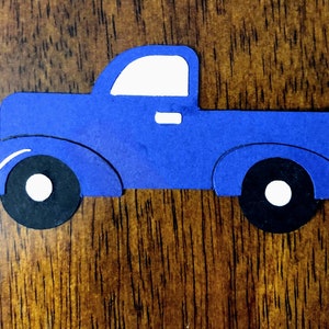 Car Die Cut, Vintage Car Scrapbook Paper Piecing, Truck Die Cut, Truck ...