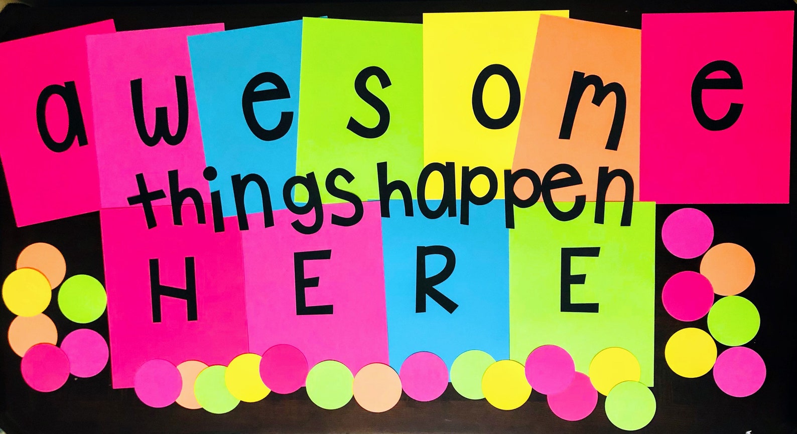 Back to School Bulletin Board Amazing Things Happen Here Bulletin Board ...