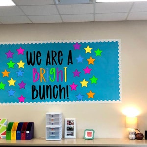 Bulletin Board Letters | Back to School Bulletin Board | We Are A ...