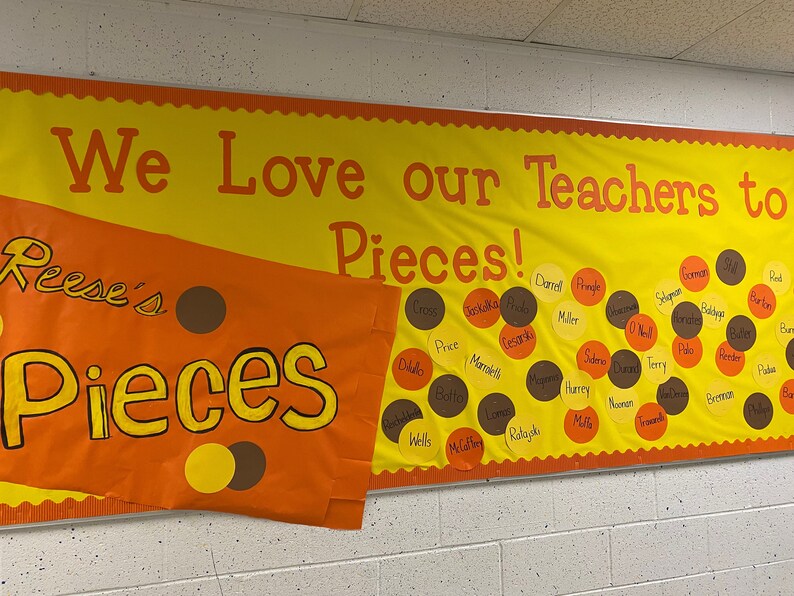 Teacher Appreciation Bulletin Board Letters Teacher Door - Etsy