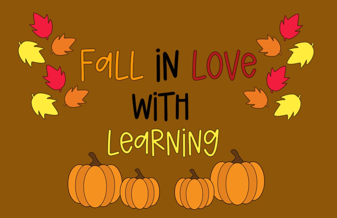 Fall Bulletin Board | Bulletin Board Kit | Fall in Love With Learning ...