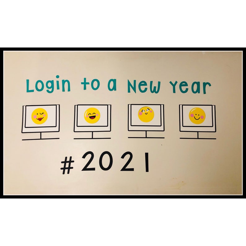 Teachers School Bulletin Board Cutouts New Year Bulletin - Etsy