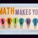 Math Bulletin Board Kit Math Class Bulletin Board for Teachers Math ...