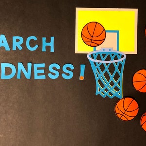 Teachers School Bulletin Board Cutouts | Basketball Classroom DIY Set ...