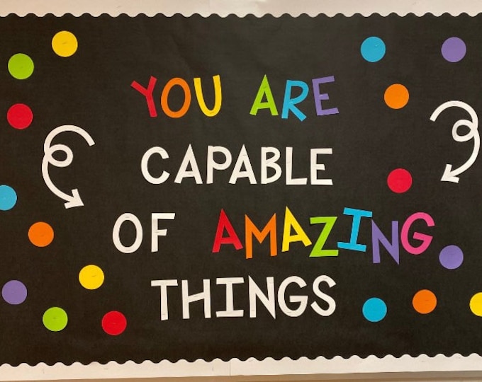 Teachers School Bulletin Board Cutouts DIY Kit lift up Our Hands to God ...