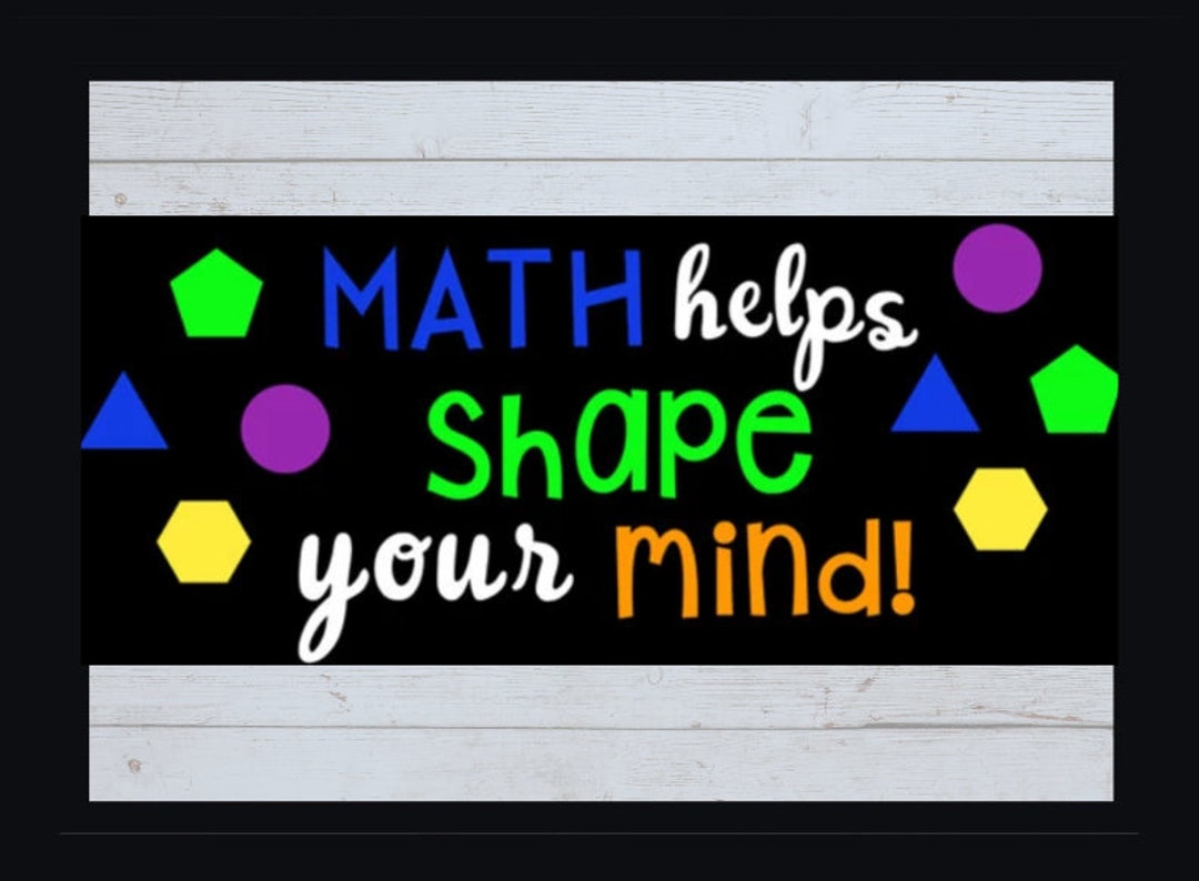 Math Bulletin Board Letters | Back to School Bulletin Board | Bulletin ...