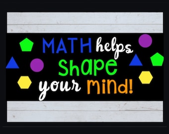 Math Bulletin Board Kit Math Classroom Bulletin Board Back to School ...