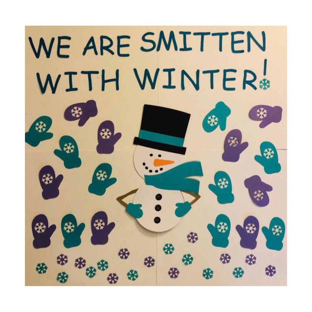 Teachers School Bulletin Board Cutouts | Winter Bulletin Board Kit| We ...
