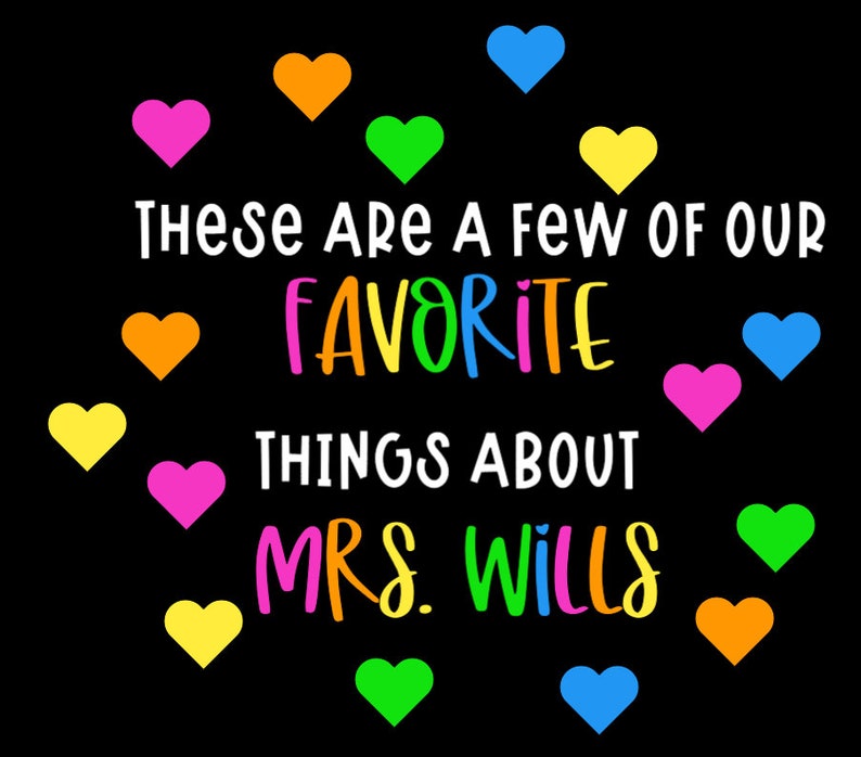 Teacher Appreciation Bulletin Board Letters Door Decoration - Etsy