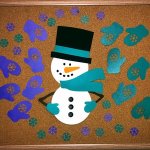 Teachers School Bulletin Board Cutouts | Winter Bulletin Board Kit| We ...