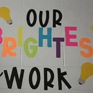Back to School Bulletin Board | Our Brightest Work | Welcome Back ...