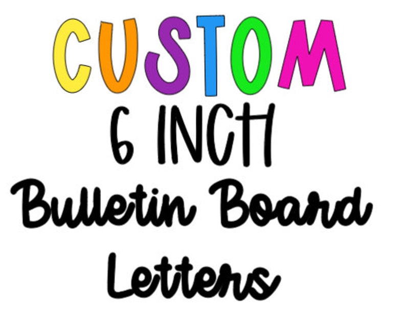Bulletin Board Letters | Precut 6 Inch Bulletin Board Letters | Teacher ...