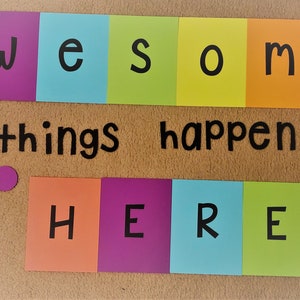 Back to School Bulletin Board | Amazing Things Happen Here | Bulletin ...