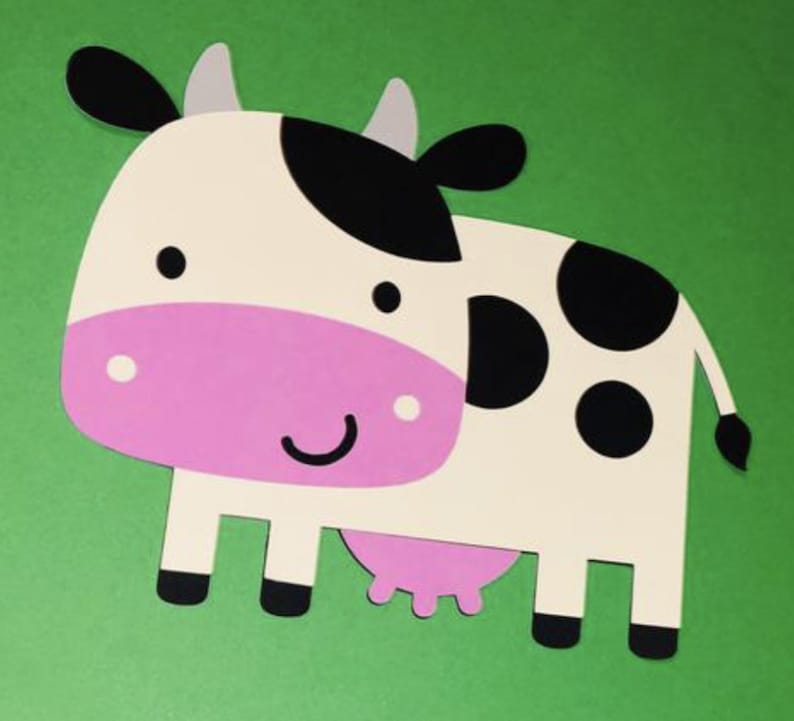 Cow Die Cuts Cardstock Cow Cow Die Cut Cow Scrapbooking - Etsy