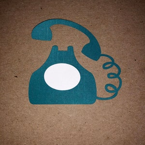 Cell Phone, Vintage Phone Scrapbook Paper Piecing, Die Cut ...