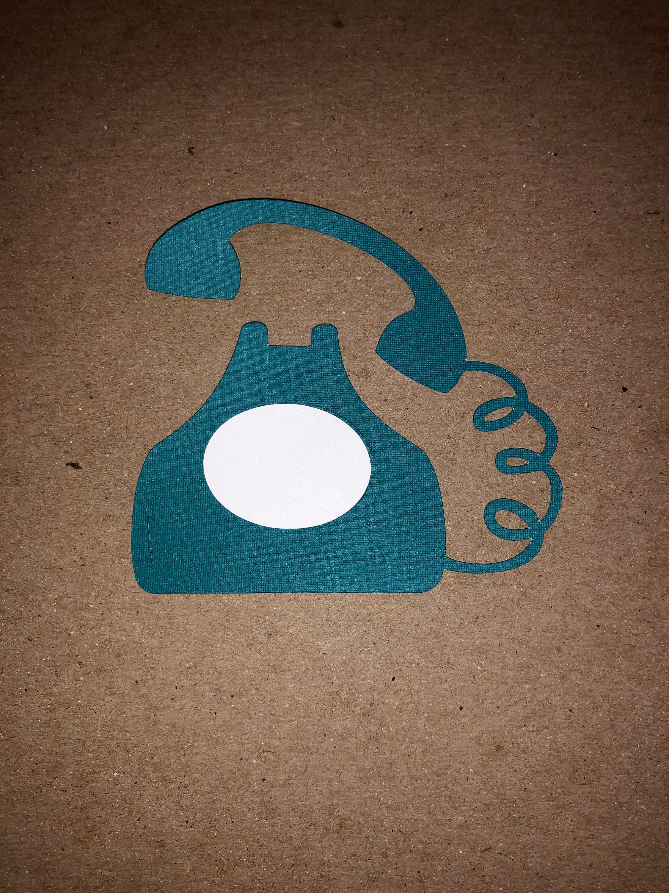 Cell Phone, Vintage Phone Scrapbook Paper Piecing, Die Cut ...