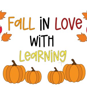 Fall Bulletin Board | Bulletin Board Kit | Fall in Love With Learning ...