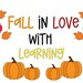 Fall Bulletin Board Bulletin Board Kit Fall in Love With Learning Fall ...