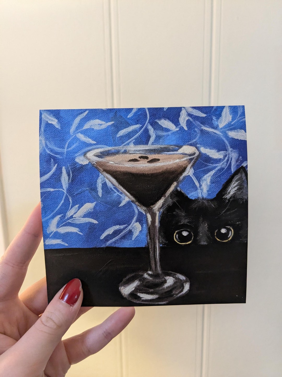 Espresso Martini Black Cat Art Print, Funny Cocktail Poster - Etsy