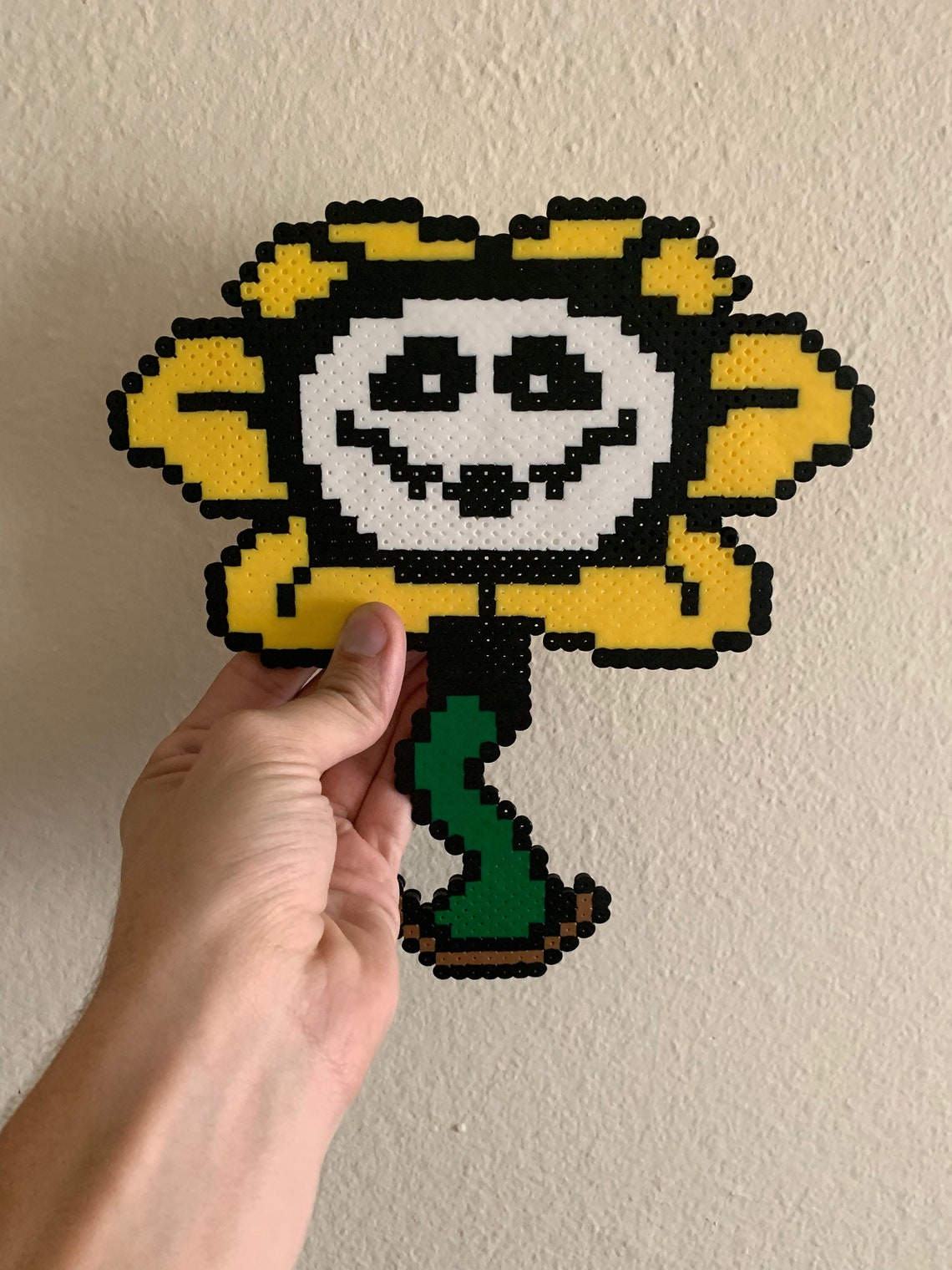 Flowey Skull Perler Undertale Perler Pixel Art Perler Beads Images | My ...