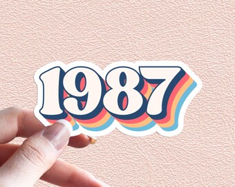 1987 Stickers - Etsy