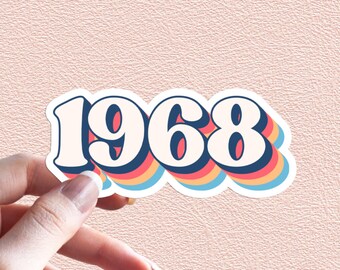 1969 Sticker Year '69 Retro Vintage Groovy Hippie | Etsy