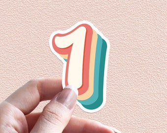 Number 1 Stickers - Etsy