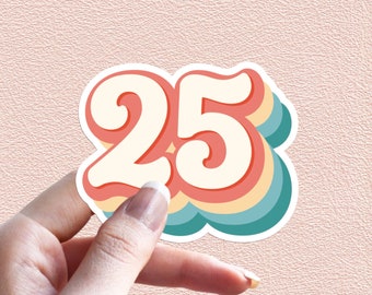 Number 18 Sticker 18th Birthday Stickers Number Stickers - Etsy