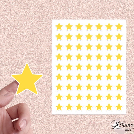 Yellow Star Stickers