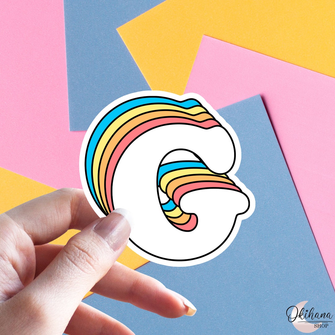 G Sticker Letter Stickers Initial Sticker Monogram Sticker - Etsy