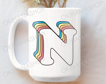 Letter N Coffee Mugs - Etsy
