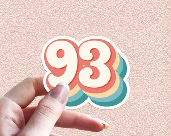 93 Number Stickers - Etsy