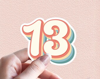 13th Birthday Stickers - Etsy