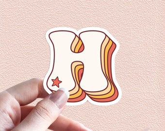 Old English Letter H Initial Vinyl Decal Sticker Diploma Font - Etsy